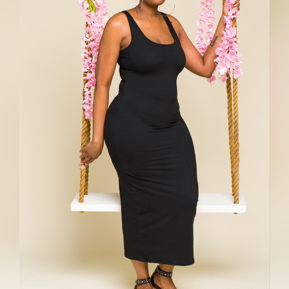 Dresses | Black Bodycon Maxi Dress | Poshmark